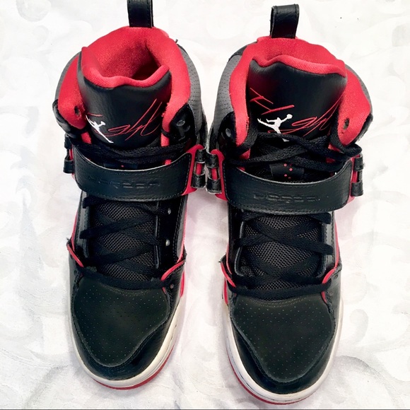 Nike | Shoes | Jordan Flight 45 Red Black Retro Throwback Sneaker ...